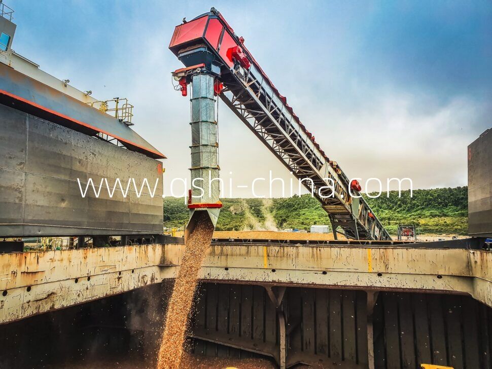 Qshi Telescopic Slip Pipe Bulk Material Telescopic Loading Chute ...