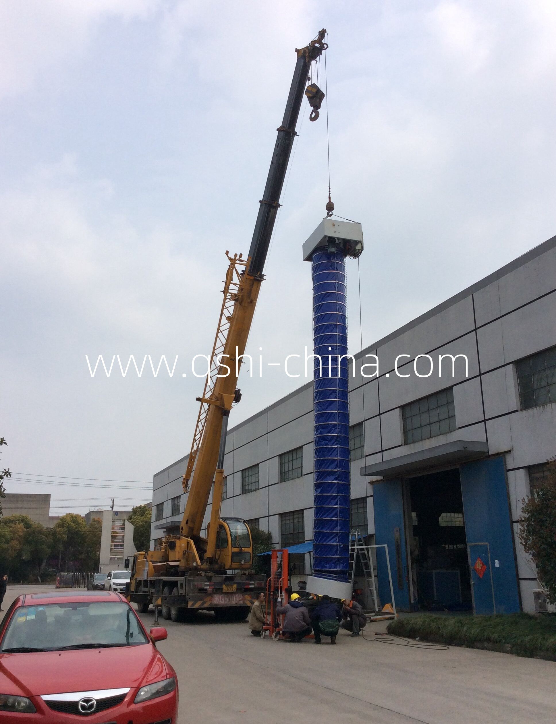 Buy China Wholesale Qshi Waterfall Telescopic Chute Used On Ship Loader ...