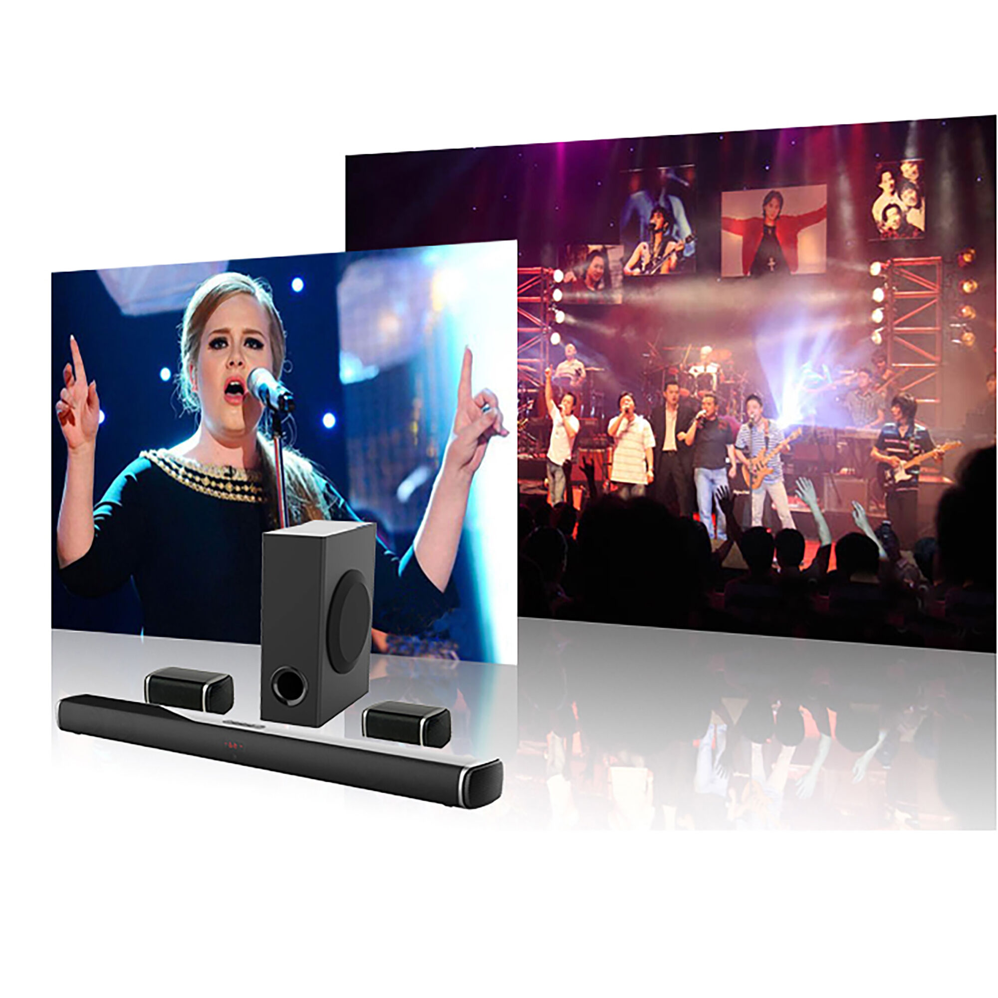 Oem Customized 5.1ch 125w Bluetooth Sound Bar With Wired Subwoofer For ...