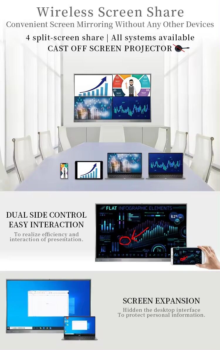 Bulk Buy China Wholesale Factory Custom 65 75 85 Inch Smart Led Board ...