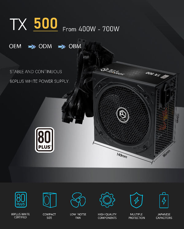 500w Pc Atx Power Supply 80plus - China Wholesale 500w Pc Power Supply ...