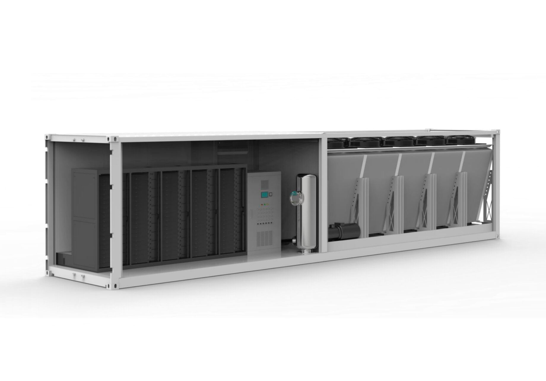 Foghashing Hydro Cooling Container Support 210 Units Bitcoin Miner S19 ...