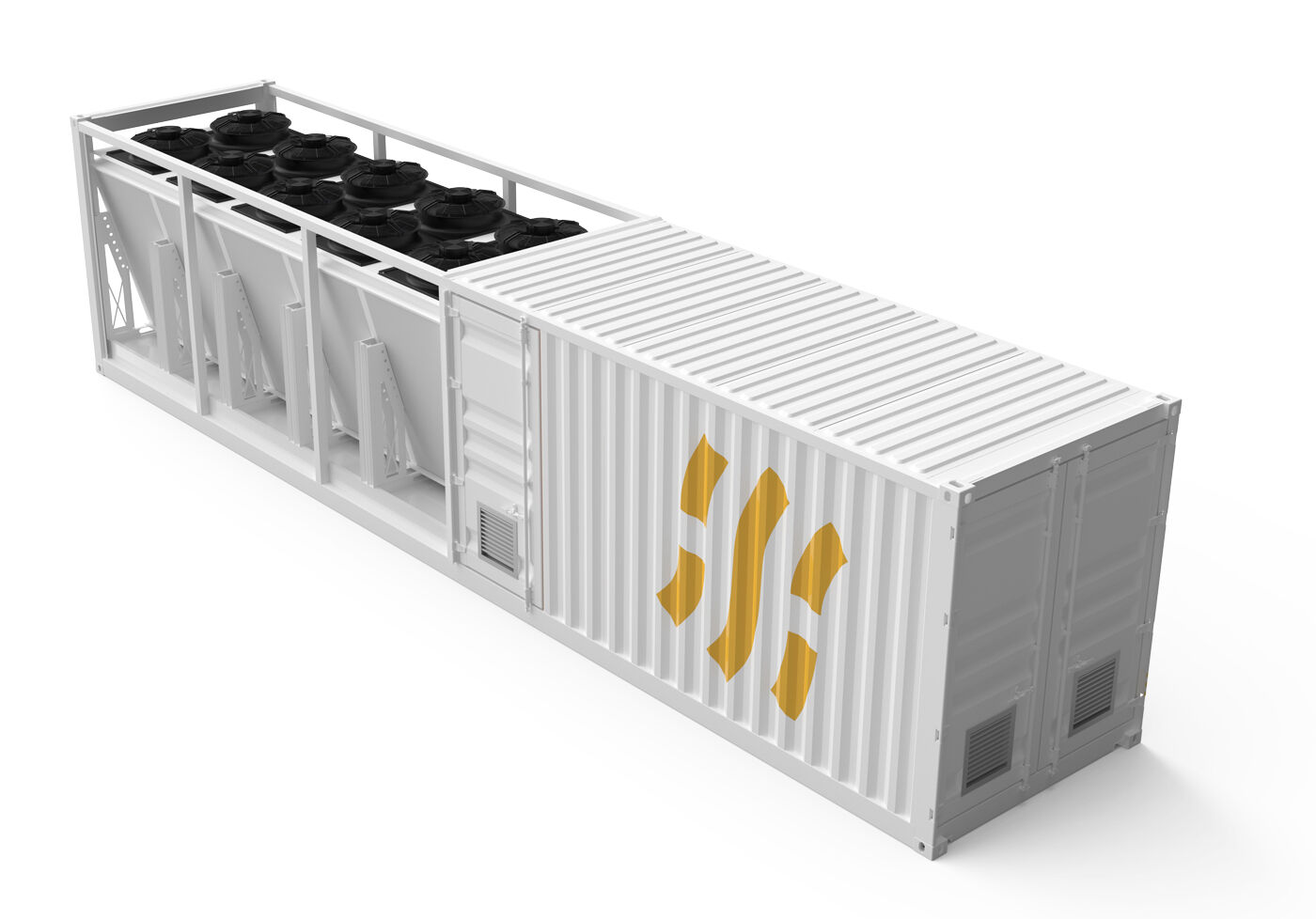 Foghashing Hydro Cooling Container Support 210 Units Bitcoin Miner S19 ...