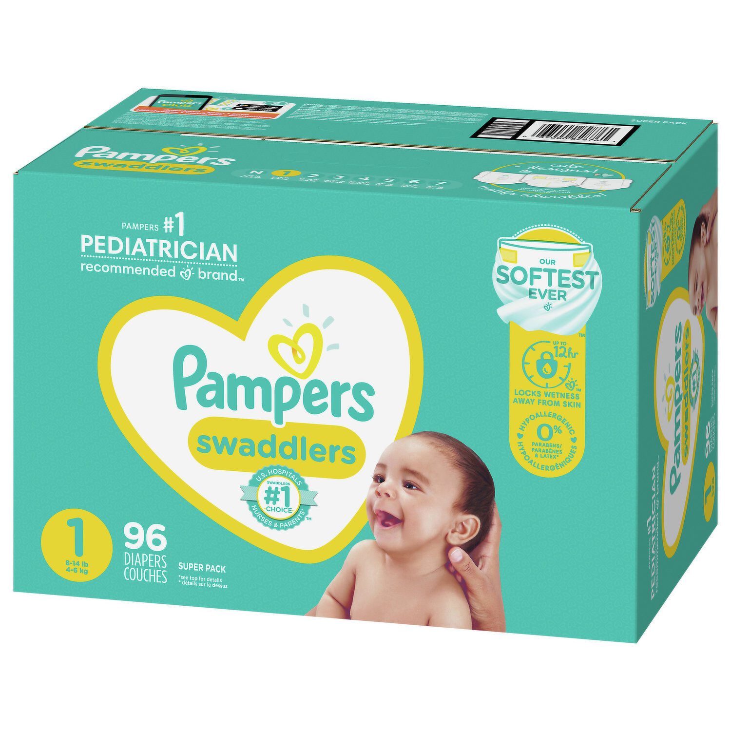 Best Quality Pampers + Huggies Large Size Diaper Pants Monthly Box Pack ...