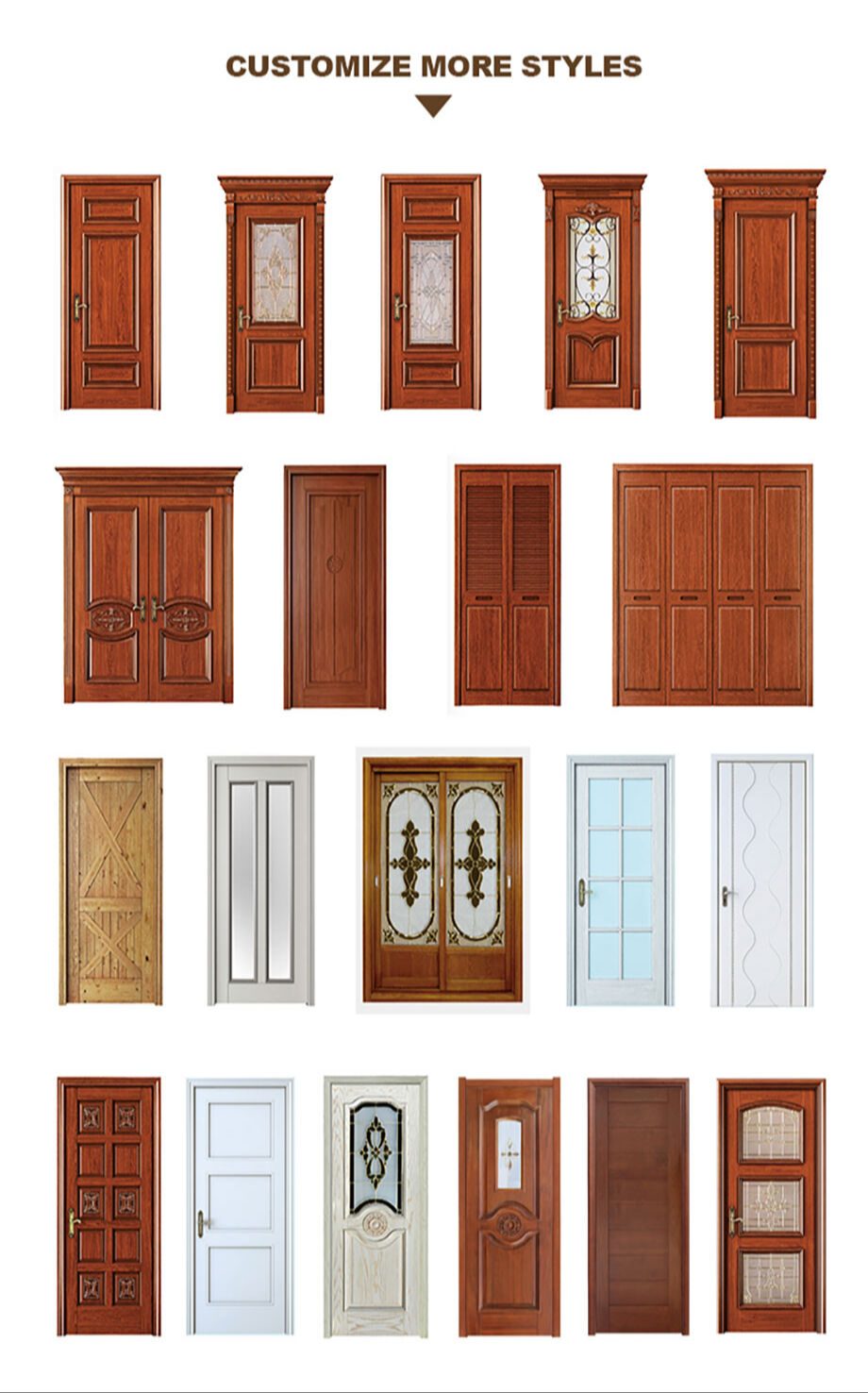 Buy China Wholesale Modern Design Style Swing Single Panel Doors ...