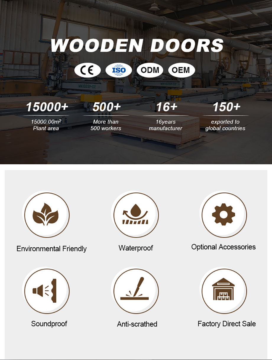 New Design Fire Rated Hotel Guest Room Entry Wood Door Modern Door ...