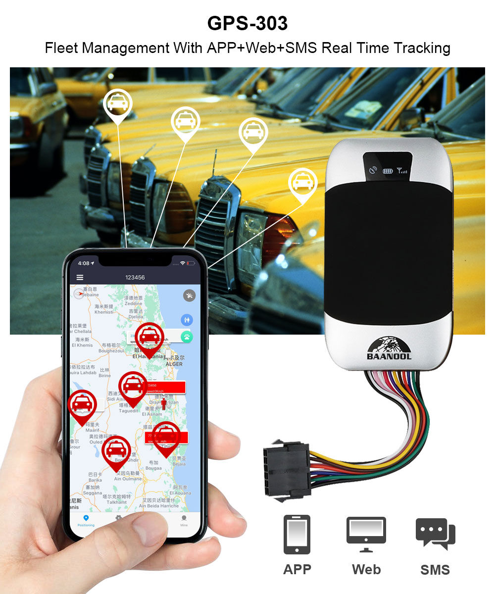 Spy Equipment Vehicle Management Tracking Device Gps Car Tracker 303 ...