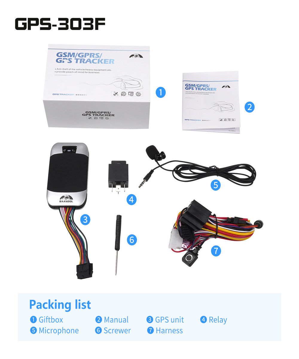 Spy Equipment Vehicle Management Tracking Device Gps Car Tracker 303 ...