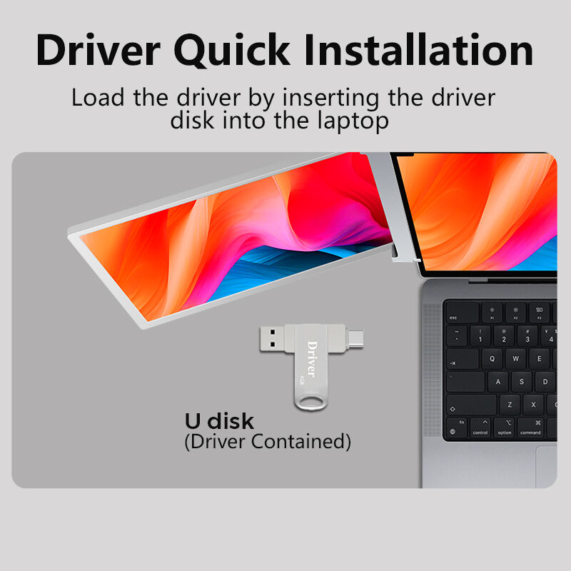 2024 New Product 15 Inches Dual Monitor 2ips 1080p Screen Portable Type ...