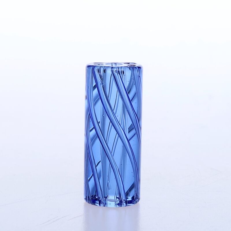 5pcs/box In Stock 7 Holes Blue Color Spiral Smoking Glass Tips/glass ...
