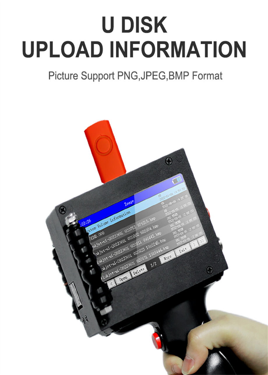 Handheld Inkjet Printer For Qr Bar Code Expiry Date Batch Lot Number On Bottles Cans Bags ...