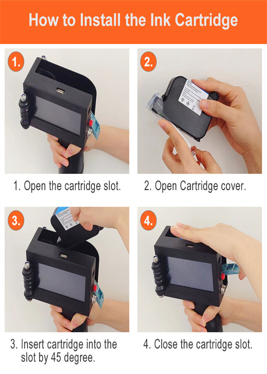 Handheld Inkjet Printer For Qr Bar Code Expiry Date Batch Lot Number On Bottles Cans Bags ...