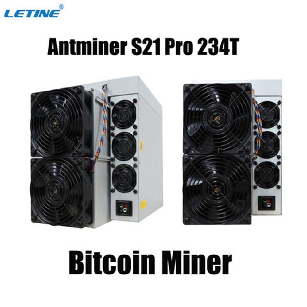 New Release Bitmain Antminer S21 Pro 234th 15j/t Bitcoin Mining Machine ...