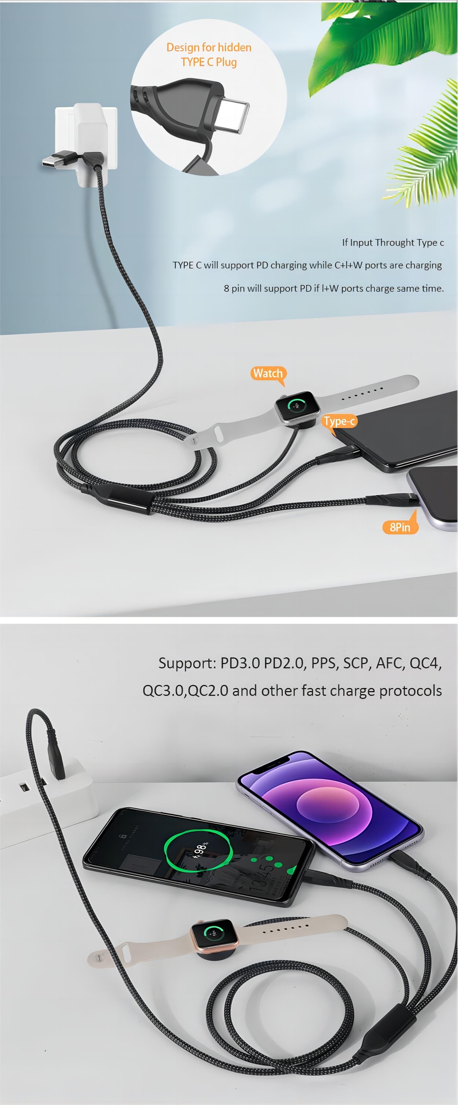 Buy China Wholesale Jlu122p51 Usb-a To Usb-c Lightning Usb-a Wireless ...