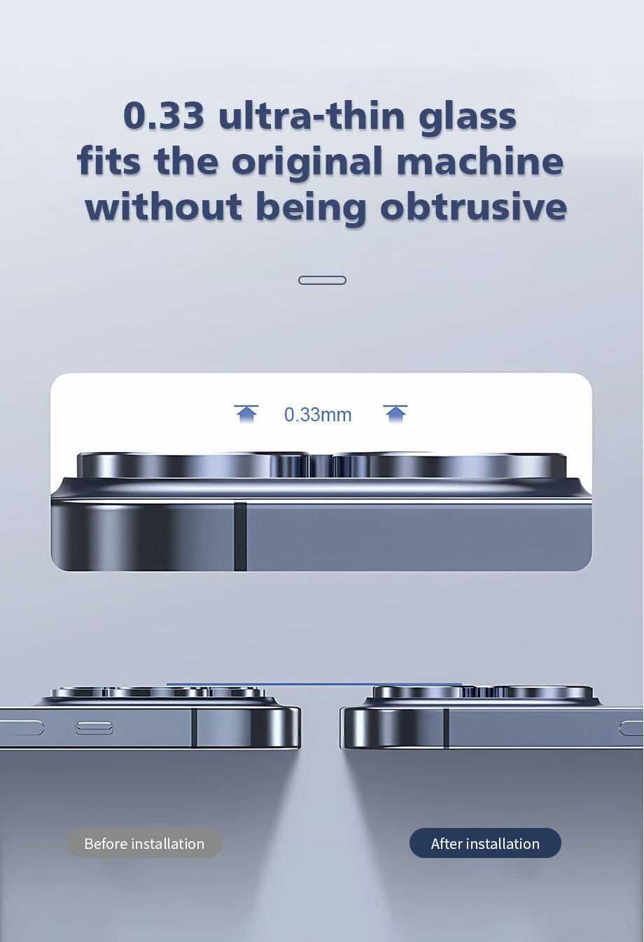 High-quality Phone Accessories Lens Camera Full Glue Lens Protector For ...