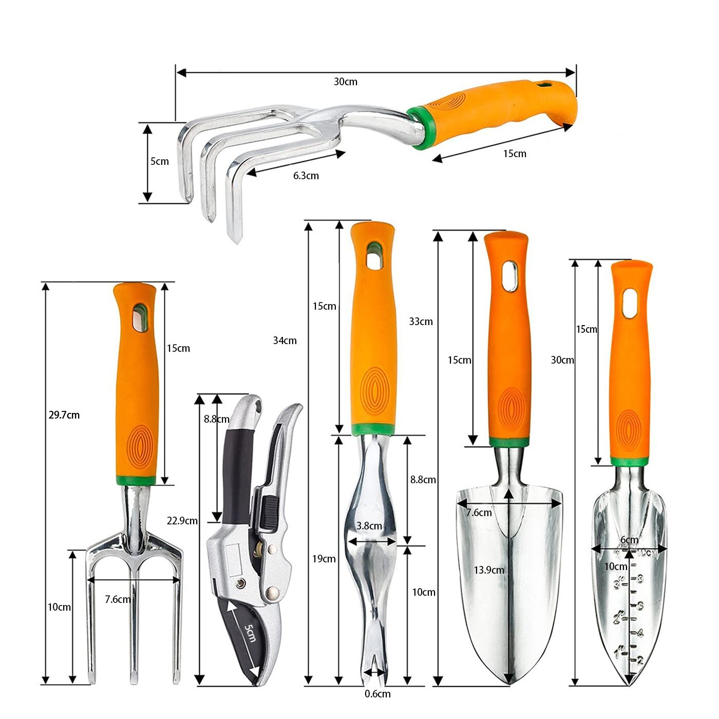 Flower Gardening Tool Set Outdoor Planting Aluminum Alloy Shovel ...