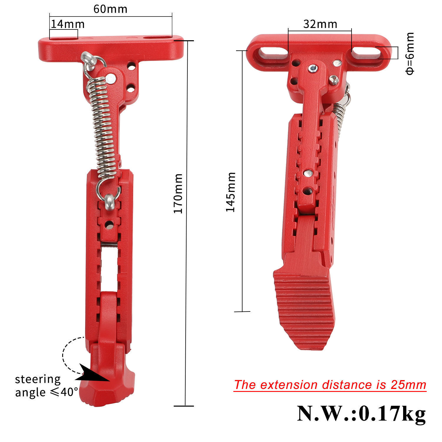 Aluminum Parts Design Universal Kick Stand Parts For Xiaomi Electric ...