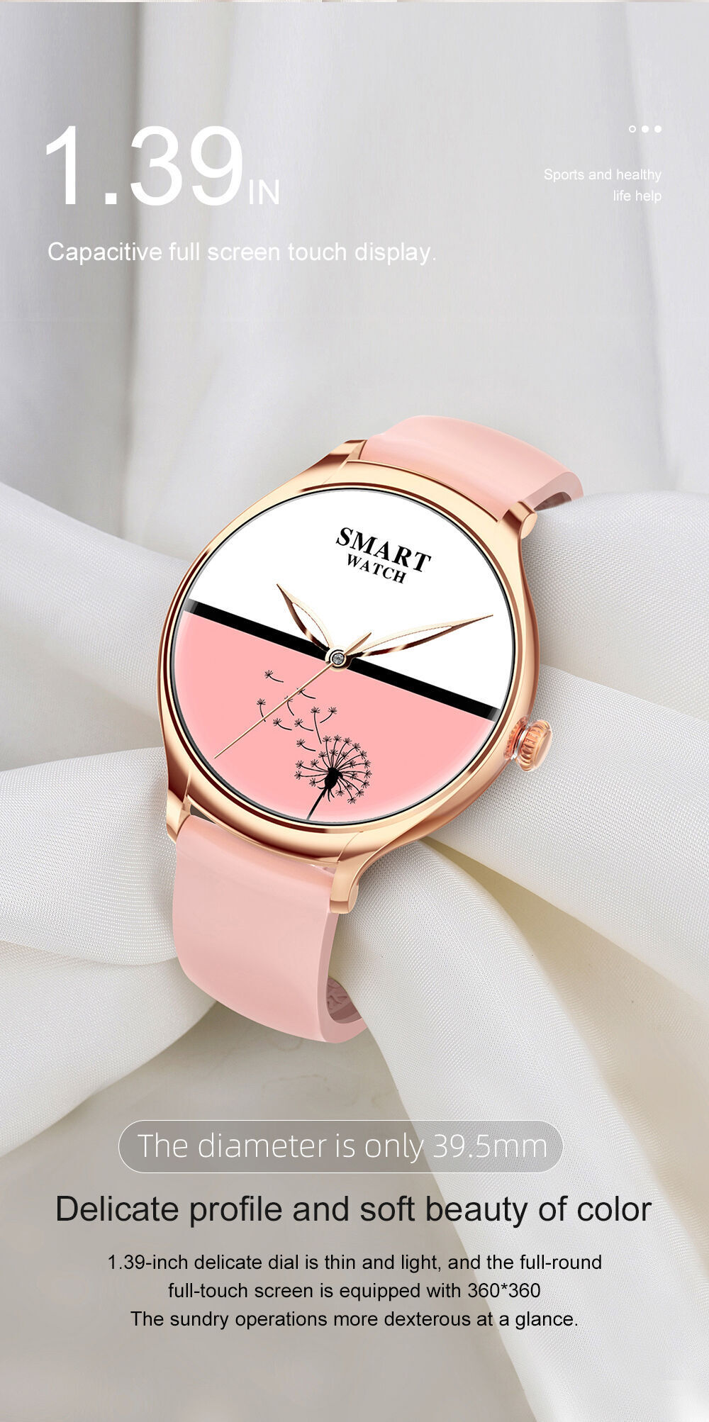 2024 New Arrivals Full Screen Sport Smart Watch Vkt67 Bt Call Heart ...