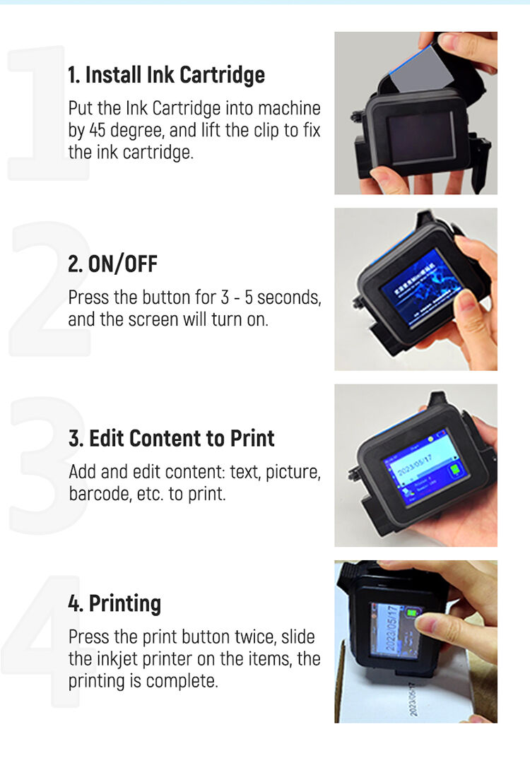 Waterproof Multipurpose Mini Inkjet Printers Batch Coding Egg Date ...