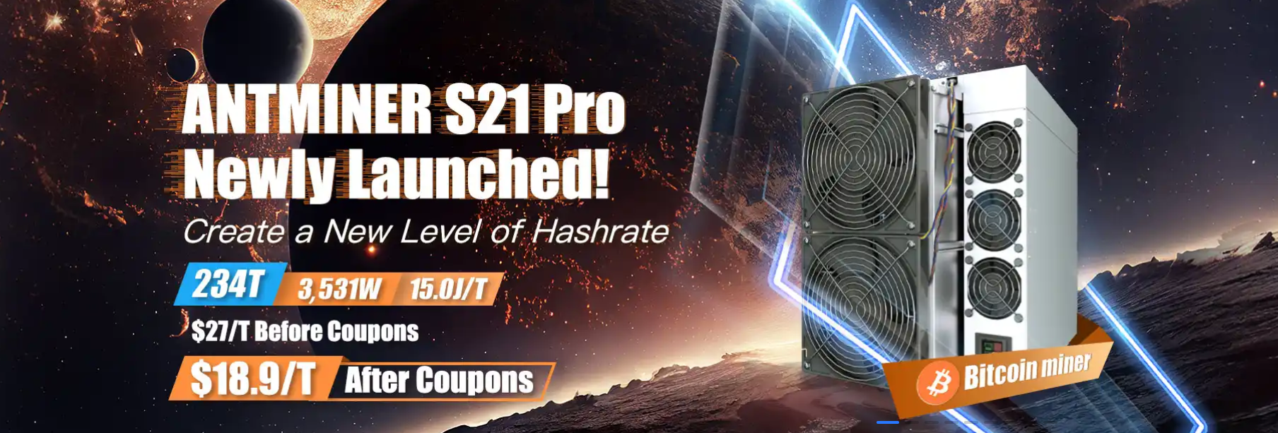 New Release Immersion Bitcoin Miner Antminer S21 Xp Imm 300th/s 4050w ...