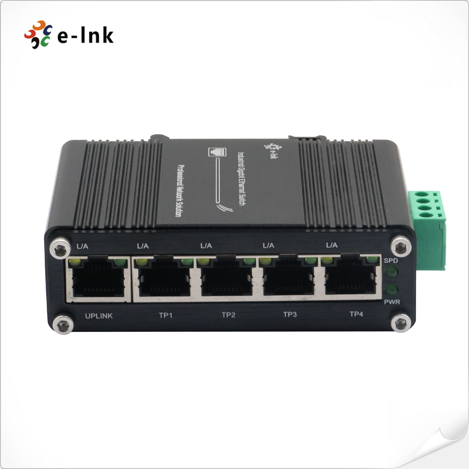 Network Switch 5-port Gigabit Mini Industrial Ethernet Switch Poe Optional 12~48vdc, Industrial ...
