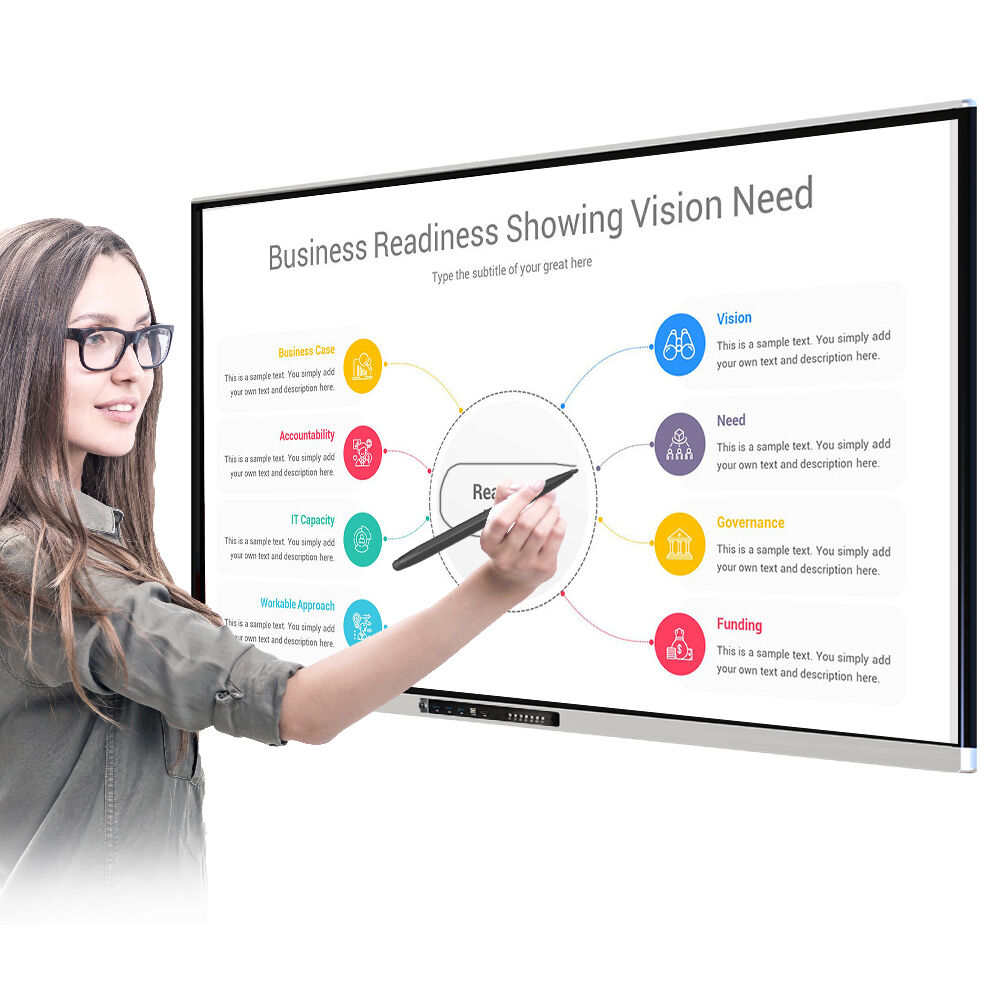 Papan Tulis Digital Layar Sentuh Hd 55 65 75 85 Inci Ultra 7680x4320 8k ...