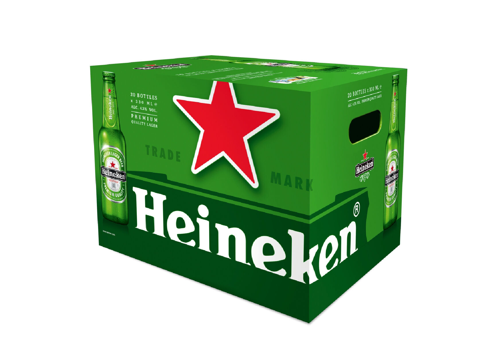 Pure Quality Heineken Original Lager Beer, 24 Pack, 12 Fl Oz Bottles ...