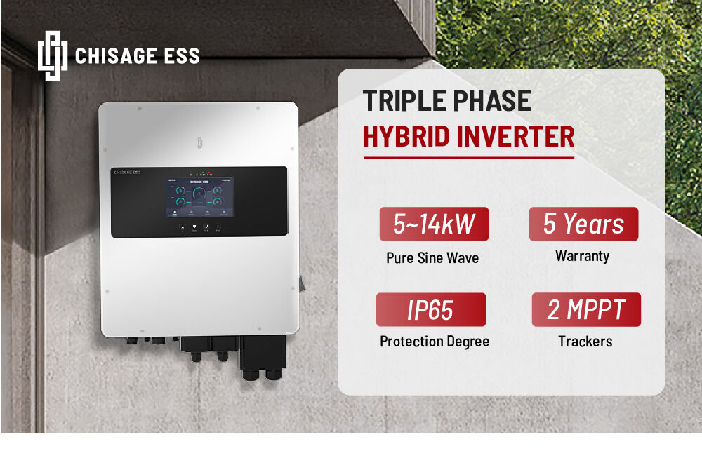 Chisage Ess 14kw 14000 Watt Three Phase Solar Power Mppt Off Grid On ...
