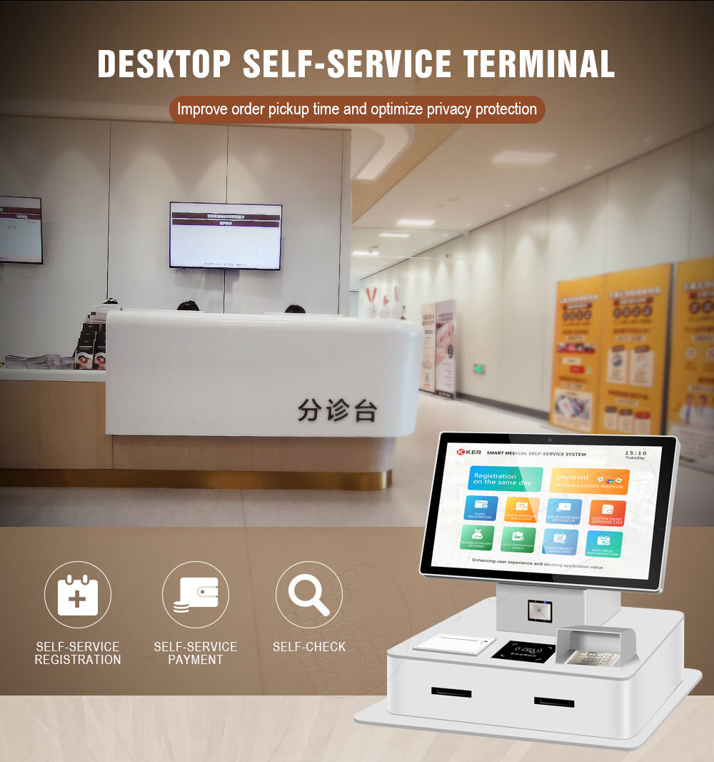 Hospital Self Service Kiosk 4k Hd Display Desktop Self Service ...