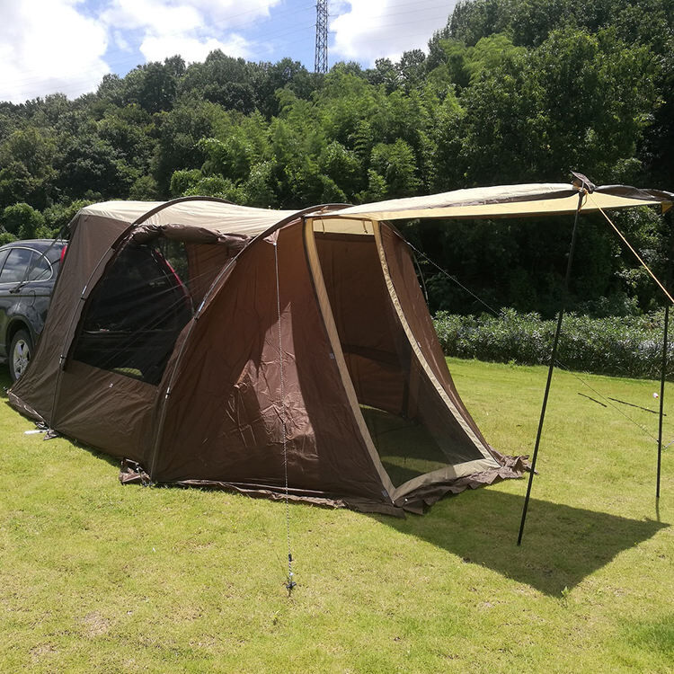 Outdoor Folding Portable Car Rear Awning Camping Car Tent Multi-person ...