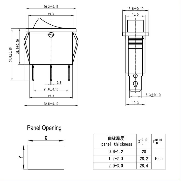Kcd3-101 250v 16a 3pins T85 On Off Rocker Switch $0.17 - Wholesale ...
