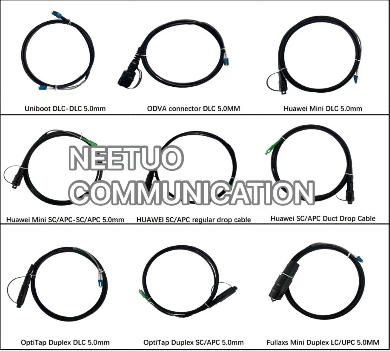 Outdoor Optical Cable Cord Uniboot Waterproof Preconnectorized Dlc/upc ...