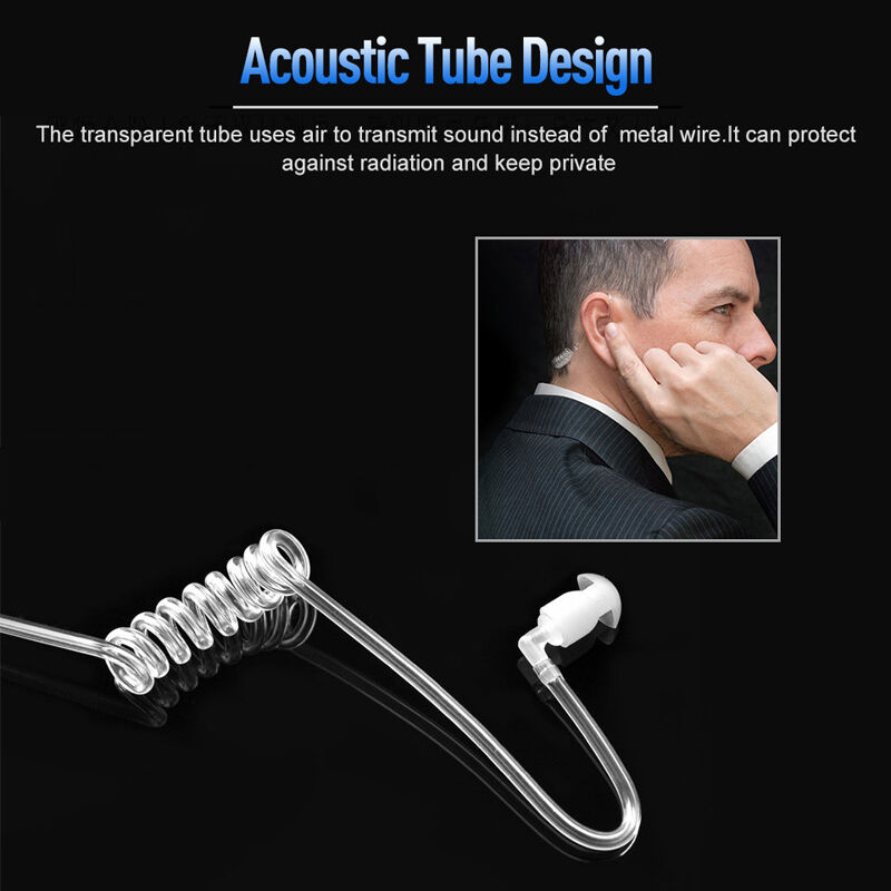 K Type 2 Pin Fbi001 Acoustic Tube Earpiece Air Tube Headset For Walkie ...