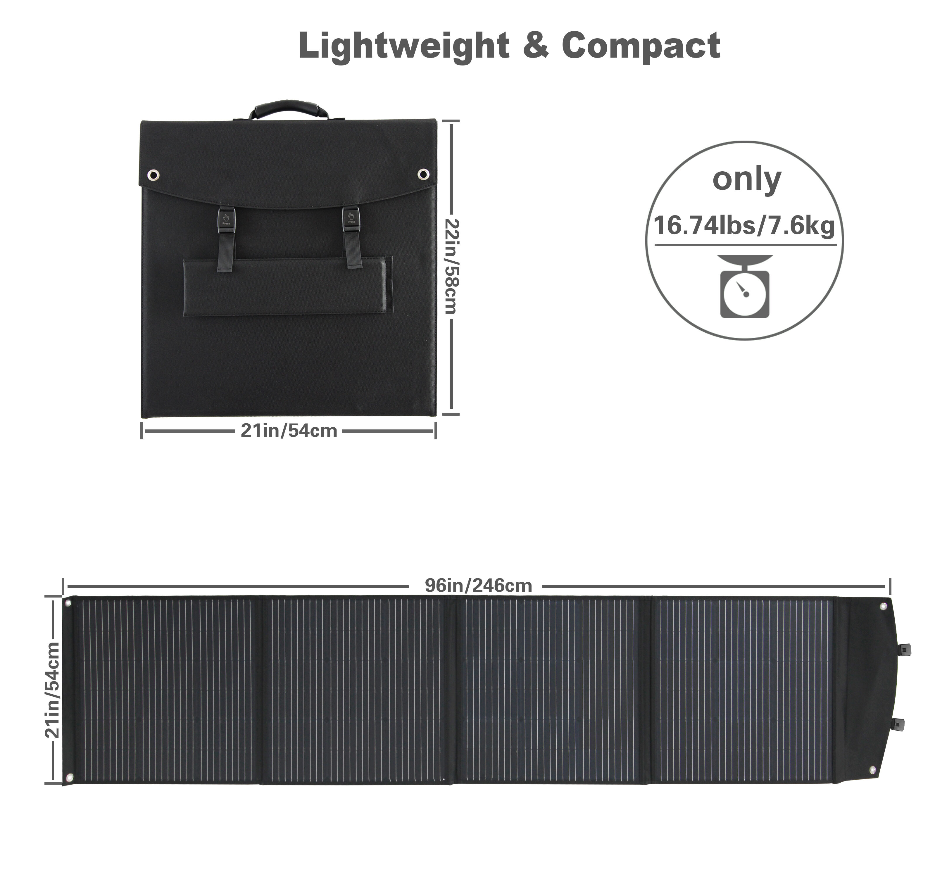 Portable Solar Charging Bag Foldable Waterproof Suitable For Outdoor ...