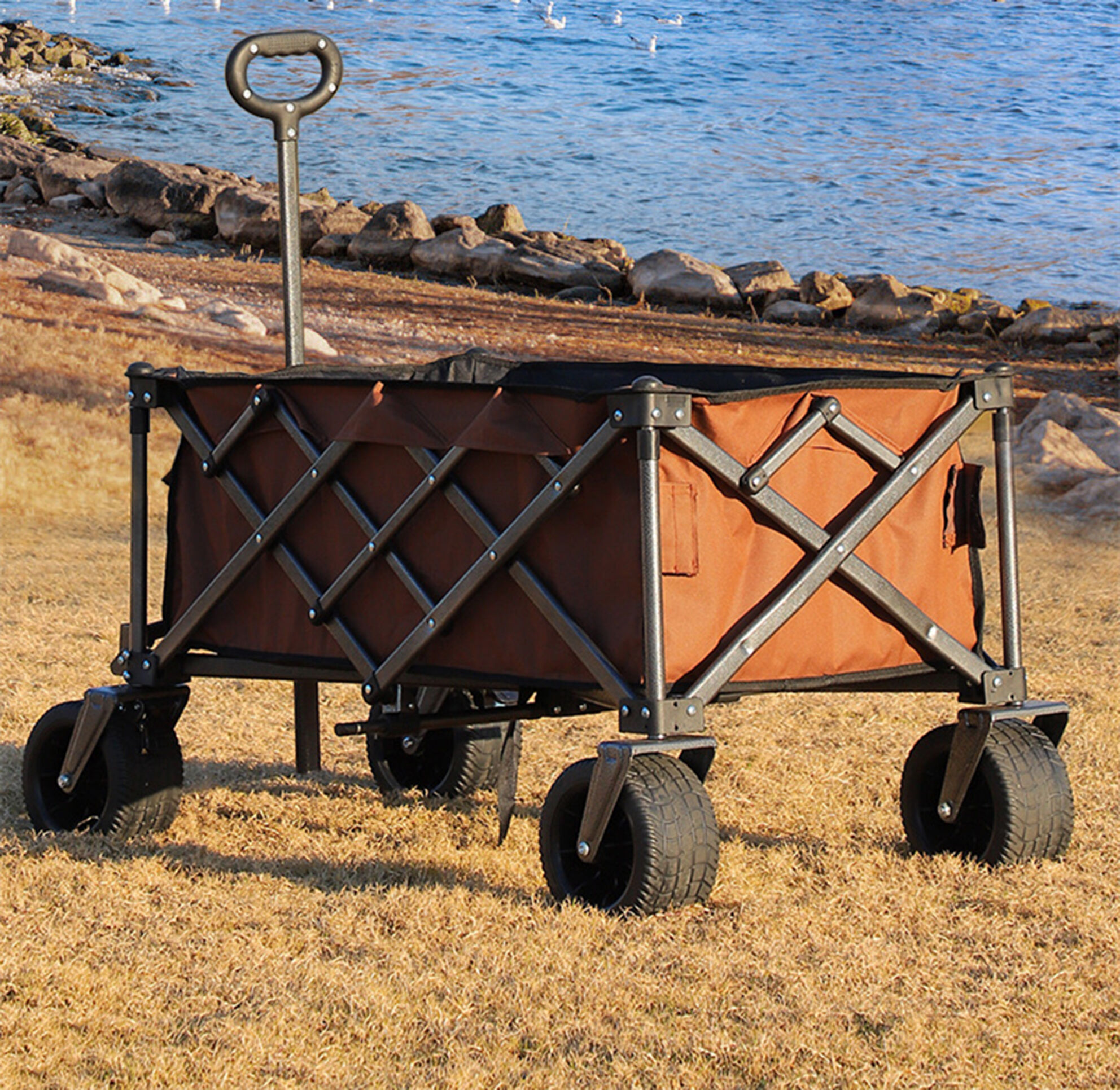 Outdoor Off-road Camping Trailer With Table Board Large Capacity Camp ...