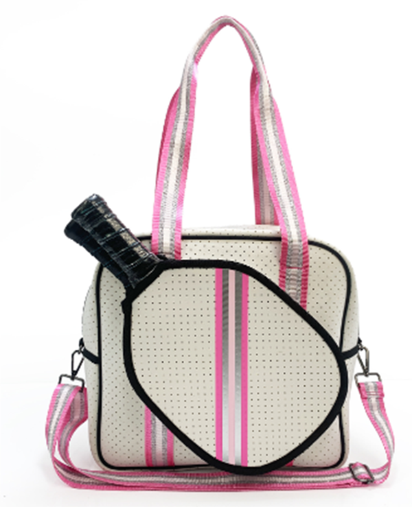 Neoprene Sport Tote Bag For Tennis & Paddle Racquets, With Internal ...