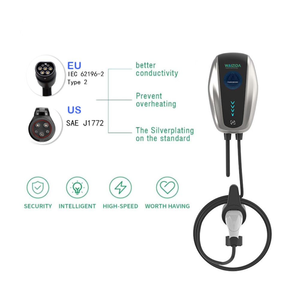 Wholesale 7kw Type 1 Ac Ev Charger Electric Vehicle Smart Home App Wifi ...