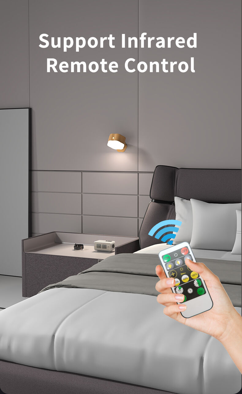 Wholesale Three Color Remote Control Smart Light Led Wall Mount Light ...