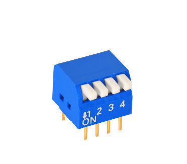 2.54mm 0.100" Dip Switch Spst 4 Positions Gold Pin, Rohs Directive ...