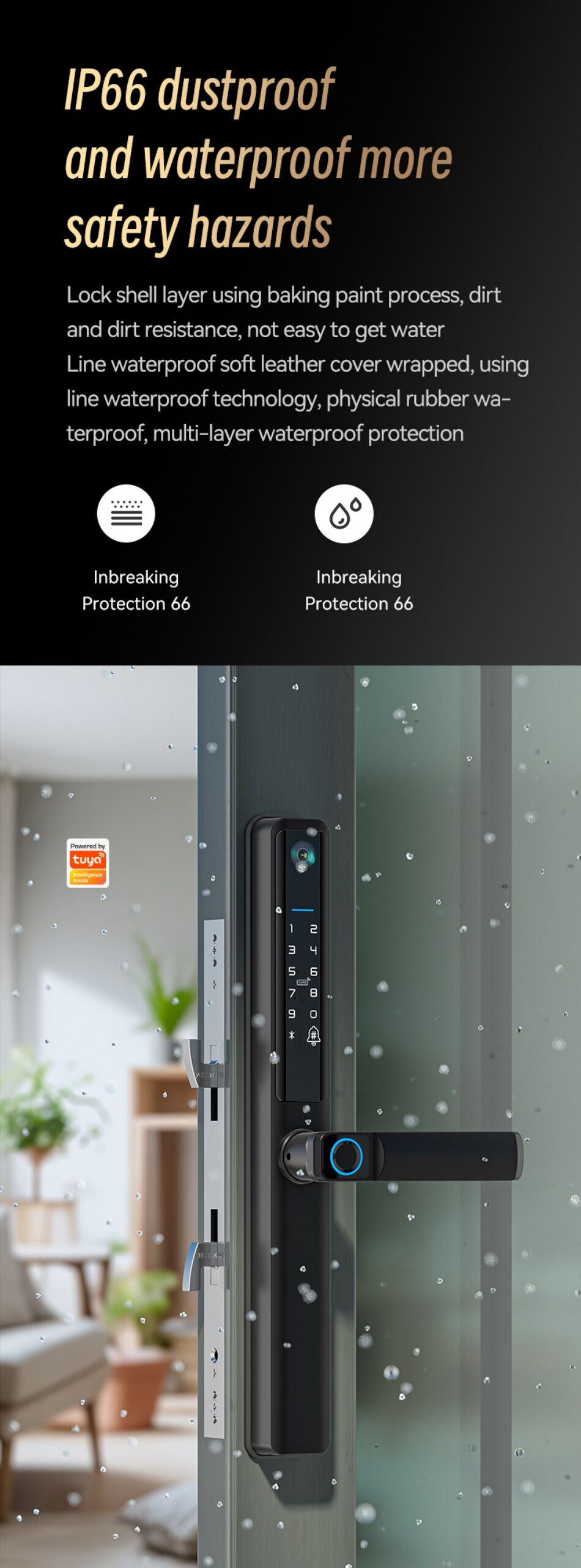 Tuya Ttlock Ble Wifi Lock Slim Smart Fingerprint Aluminum Door Lock For ...