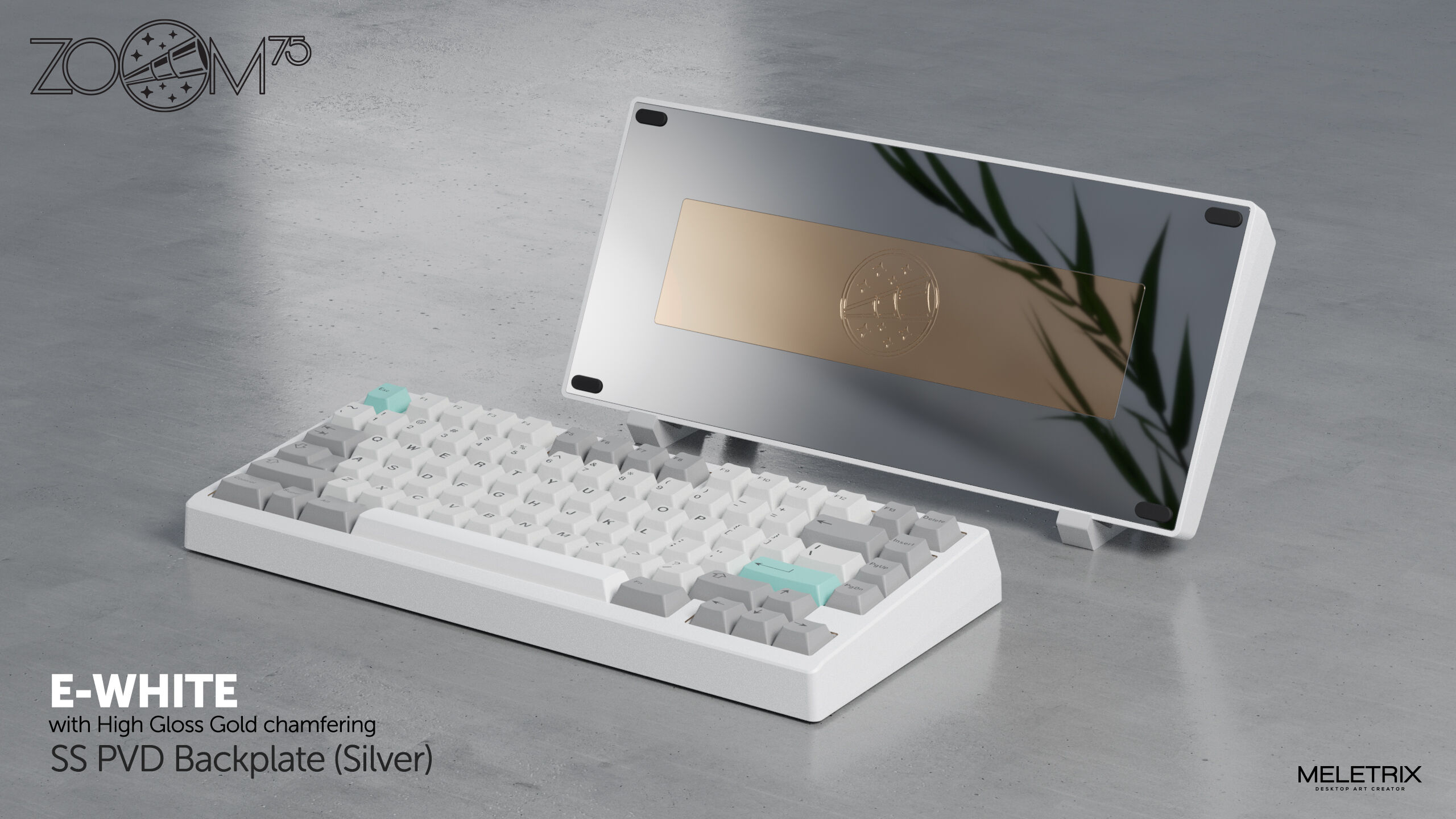 Meletrix Gasket Mount 75% Hot Swappable Mechanical Keyboard Kit Zoom75 ...