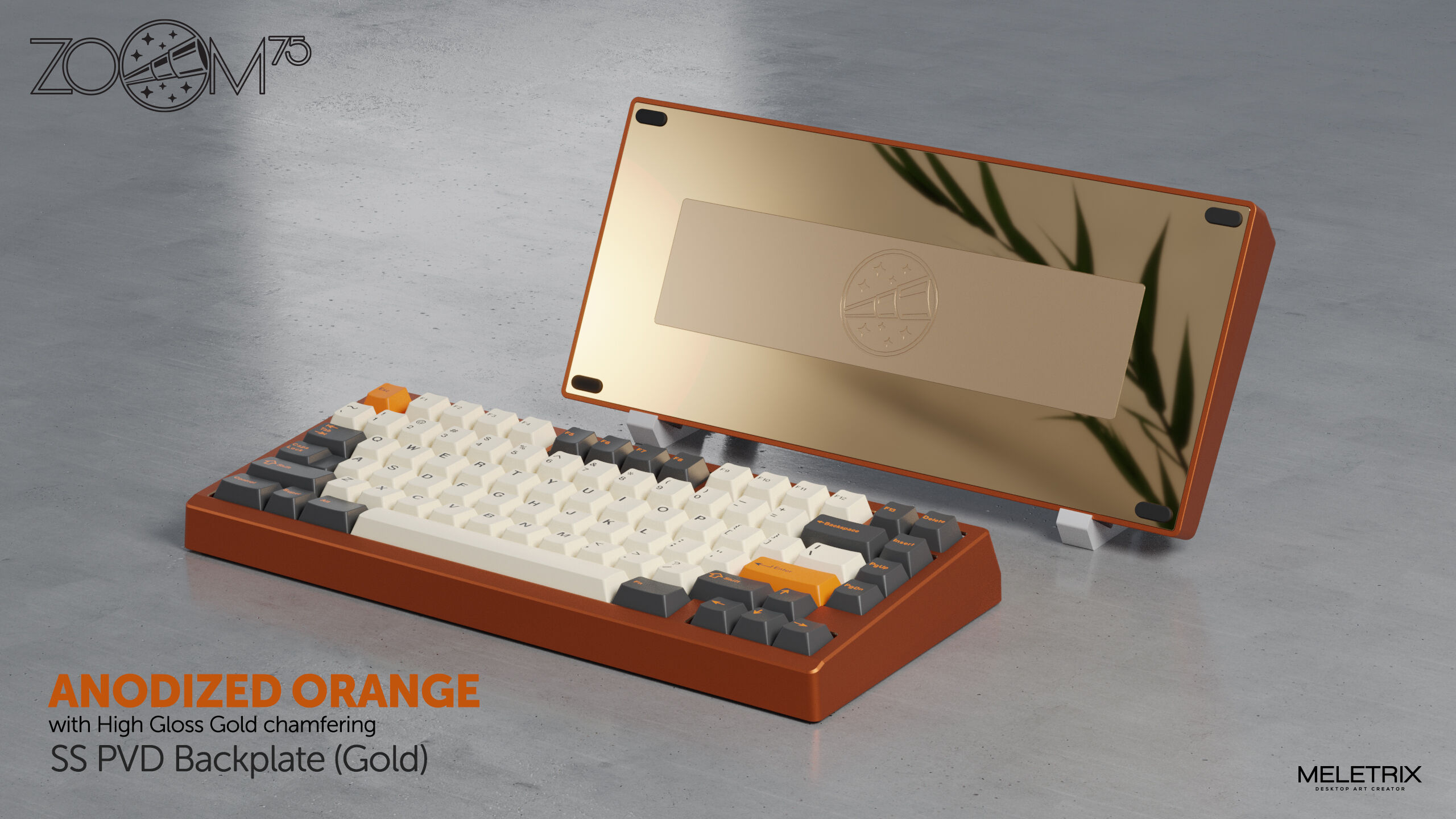 Meletrix Gasket Mount 75% Hot Swappable Mechanical Keyboard Kit Zoom75 ...