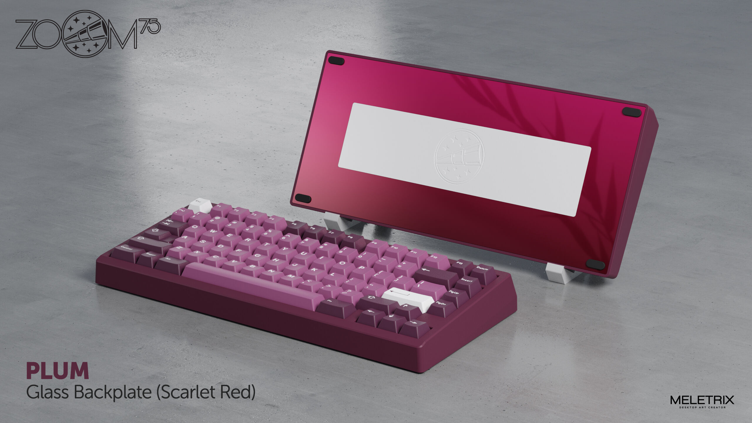 Meletrix Gasket Mount 75% Hot Swappable Mechanical Keyboard Kit Zoom75 ...