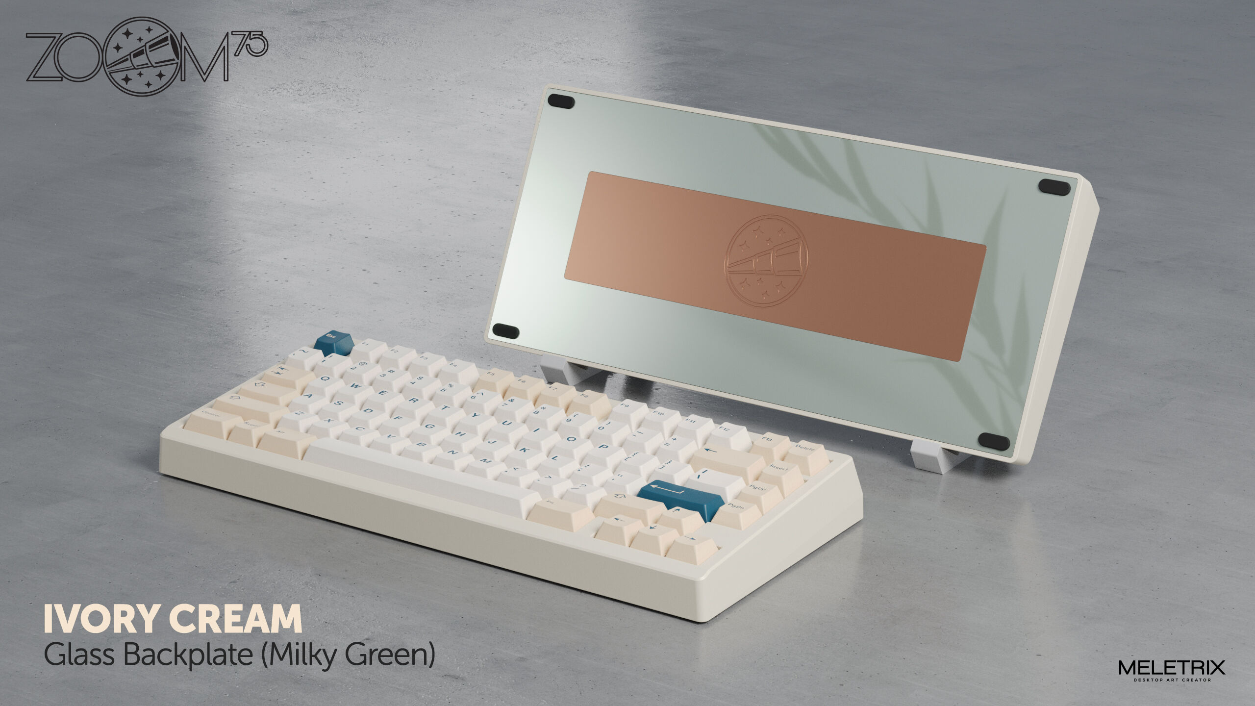 Meletrix Gasket Mount 75% Hot Swappable Mechanical Keyboard Kit Zoom75 ...