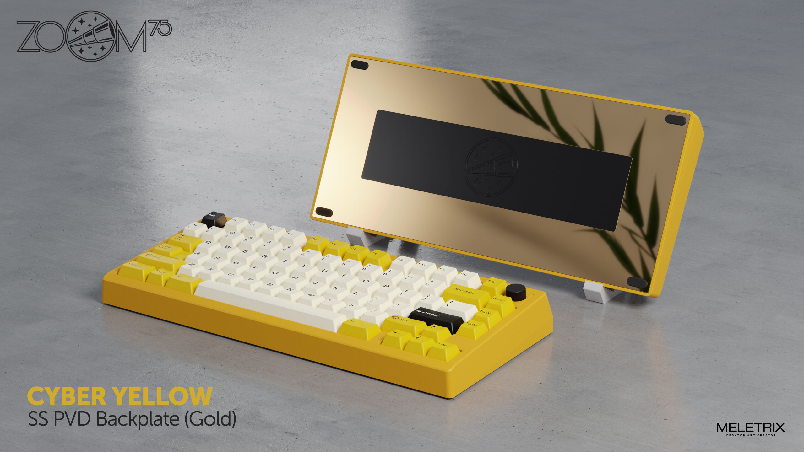 Meletrix Gasket Mount 75% Hot Swappable Mechanical Keyboard Kit Zoom75 ...