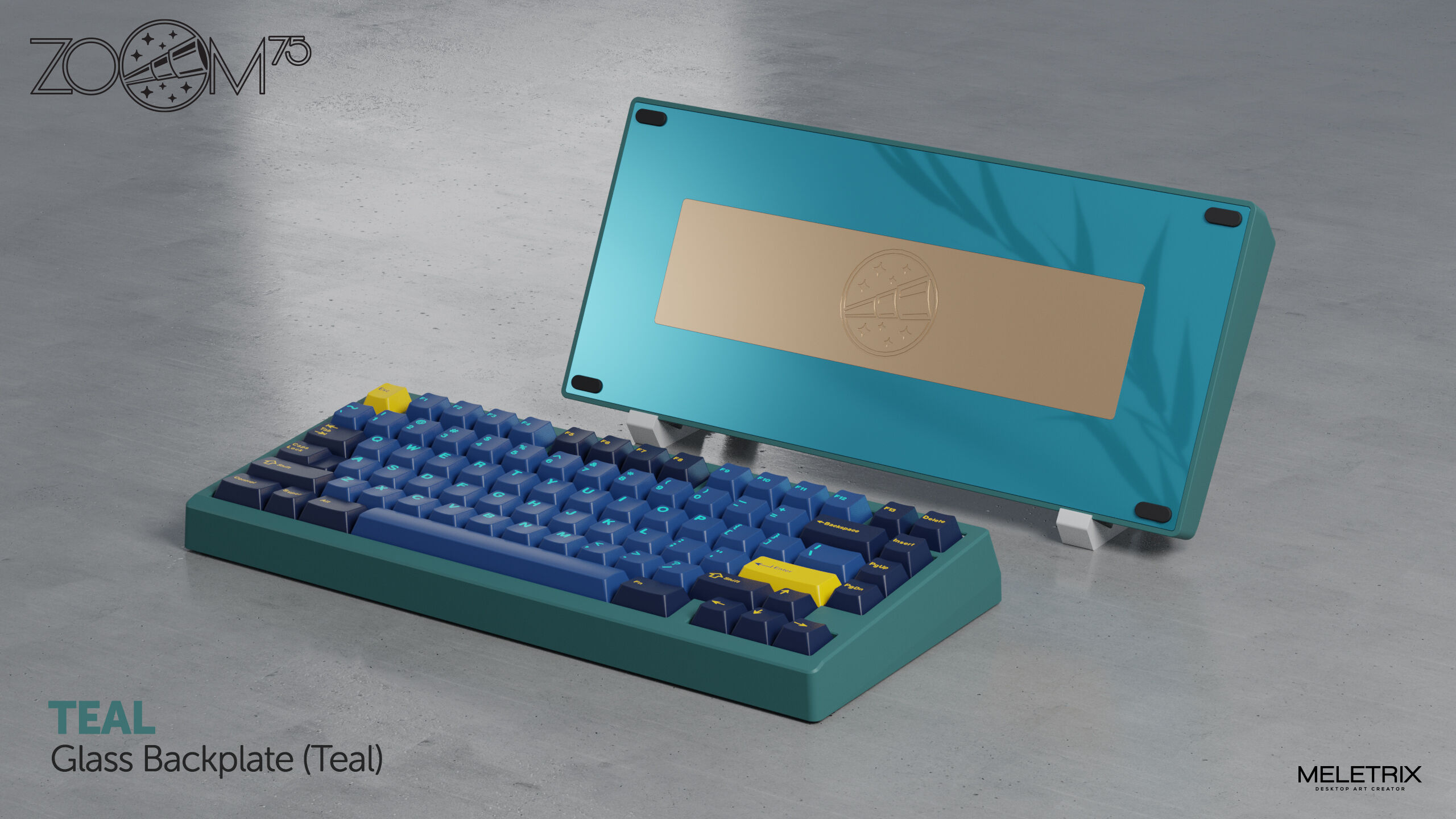 Meletrix Gasket Mount 75% Hot Swappable Mechanical Keyboard Kit Zoom75 ...