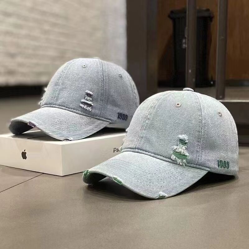 Pretty Women's 100% Pure Cotton Make Old Ripped Baseball Cap - Buy ...