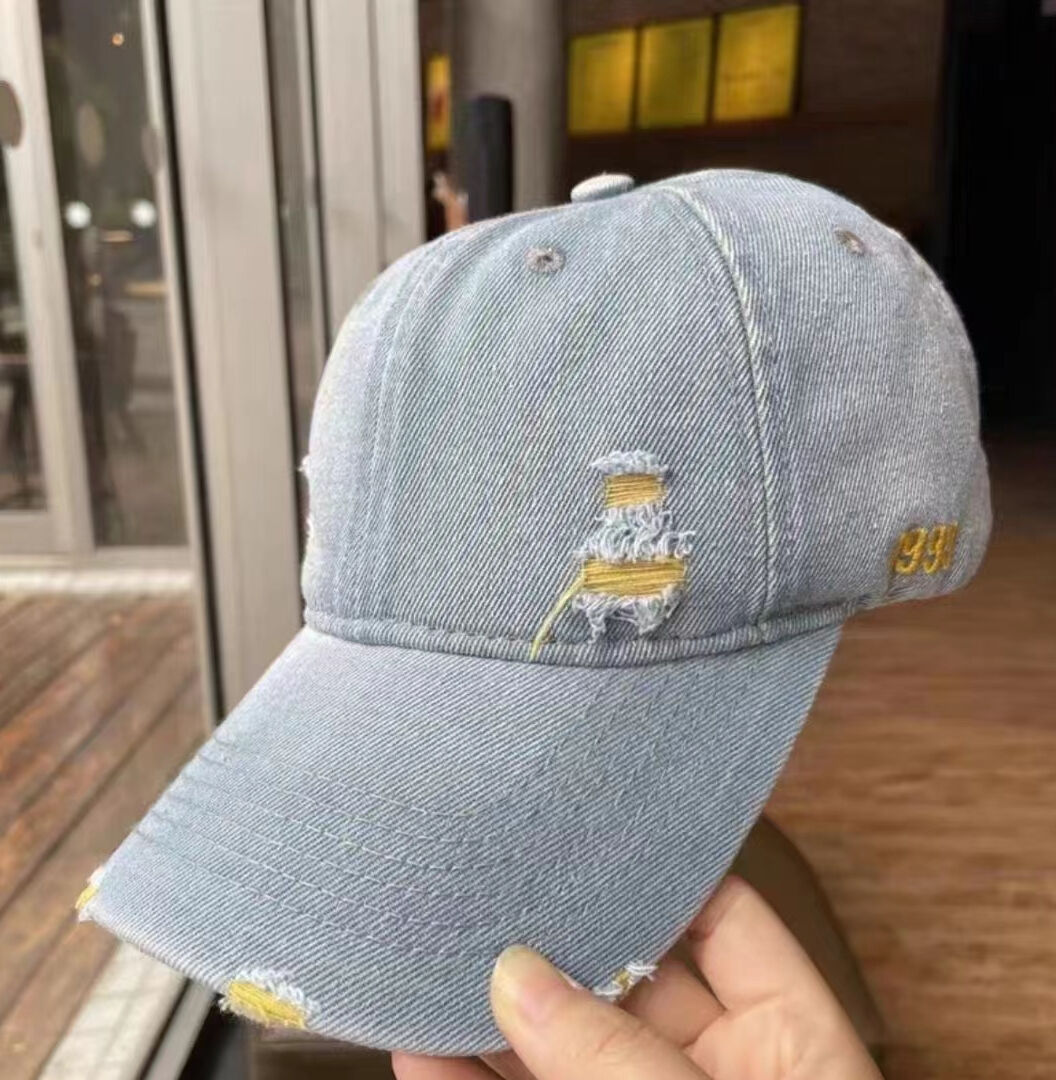 Pretty Women's 100% Pure Cotton Make Old Ripped Baseball Cap - Buy ...