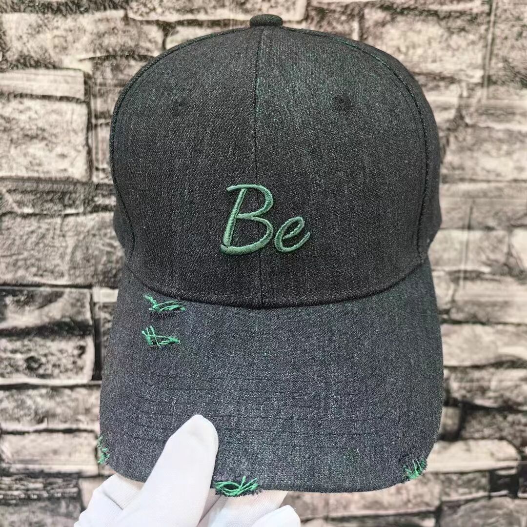 Manufacturer Women's Pure Cotton Make Old Ripped Baseball Cap - China ...