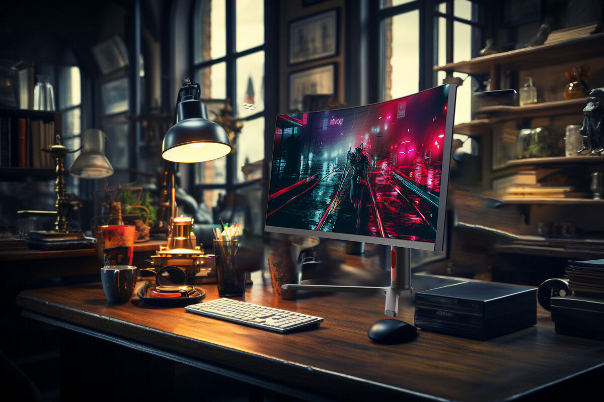 2024 High-end 27 Inch Curved Qhd Gaming Led Monitor With Rgb And Height ...